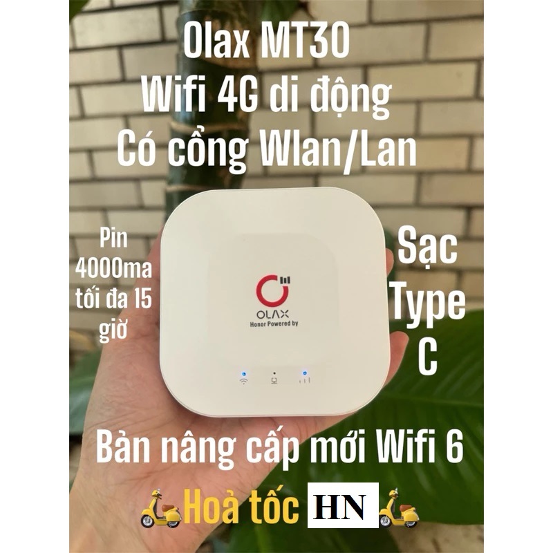[Bản Cao Cấp ] CỤC PHÁT WIFI TỪ SIM 4G CHÍNH HÃNG OLAX MT30 - Cục Phát ...