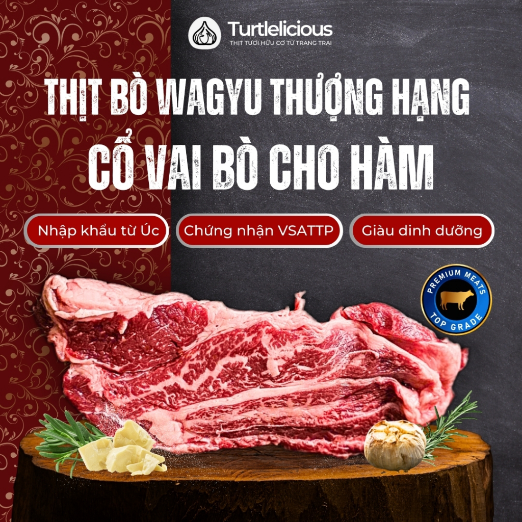 Cổ Vai Bò Cho Hàm Thịt Bò Wagyu Thượng Hạng Chuck Eye Roll Beef ...