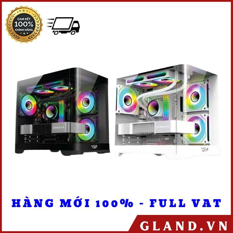 Vỏ Case VSP AQUANAUT PRO GAMING M-ATX X7 - Black/White ( CHÍNH HÃNG ) | Shopee Việt Nam