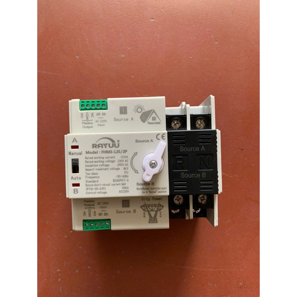 ATS 2 pha 100A Rayuu ( cầu dao đảo nguồn điện - bộ chuyển đổi điện năng ...