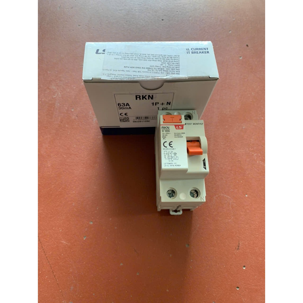 Cầu dao chống giật 2 pha (CB chống giật) LS RKP 2P 16A - 20A - 25A - 32A - 40A - 63A | Shopee ...