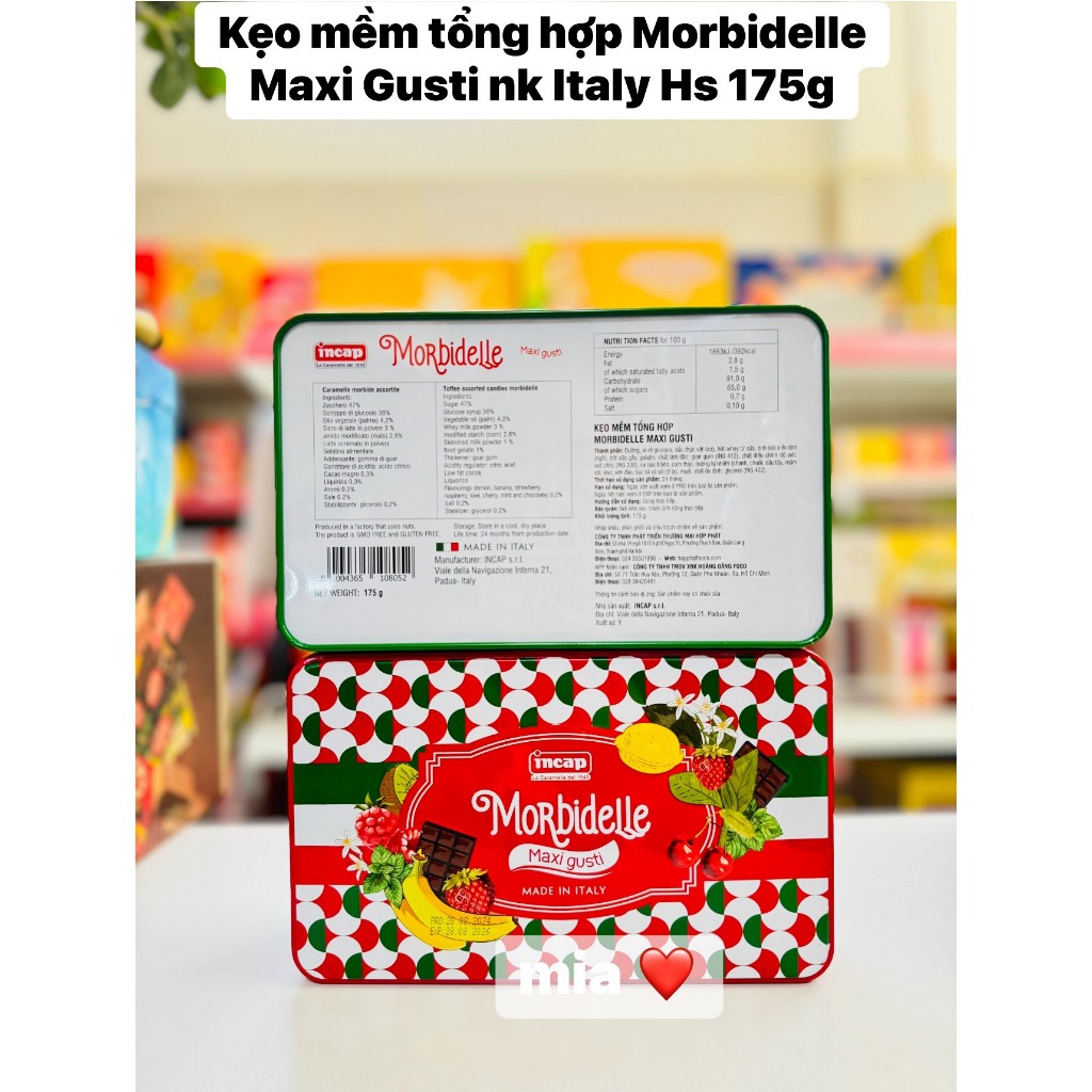 (mẫu mới,tết 2025)ẹo mềm tổng hợp Morbidelle Maxi Gusti Hs nk Italy ...