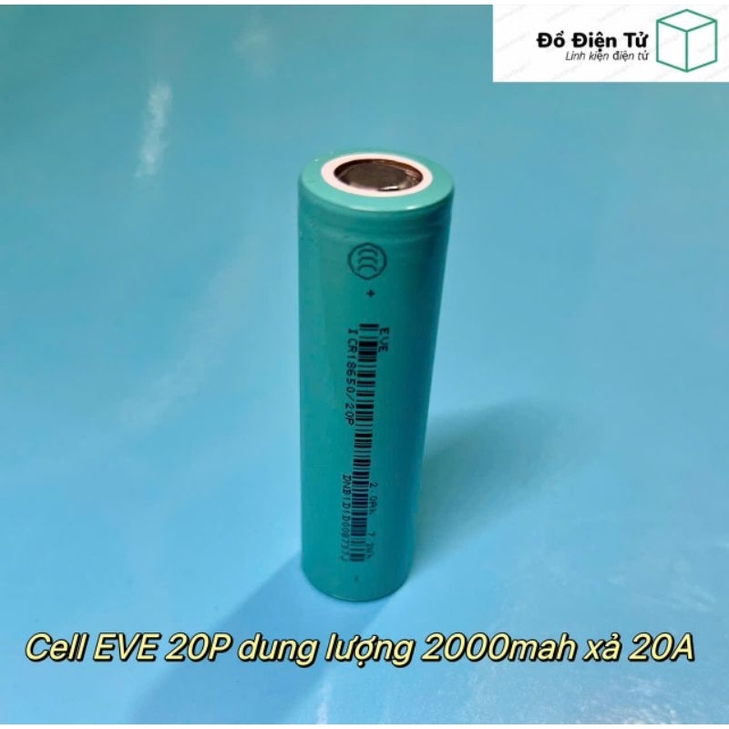 EVE INR18650 20P dung lượng 2000mah dòng xả 20A chuyên pin Power Tools | Shopee Việt Nam