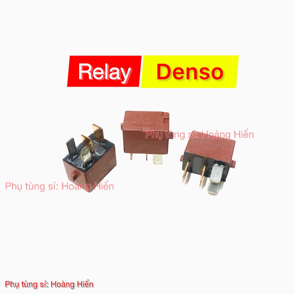 Relay 4 chân Denso NÂU - lùn - CHỐNG NƯỚC - Nais Bosch Mitsuba Omron Seido rờ le rơ chân chống ...