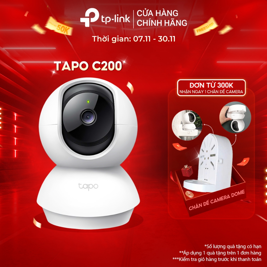 [Hỏa Tốc] Camera Wifi TP-Link Tapo C200/ TC71/ C211/ C220/ C202/ C212/ C222 Full HD 2MP/3MP/2K ...