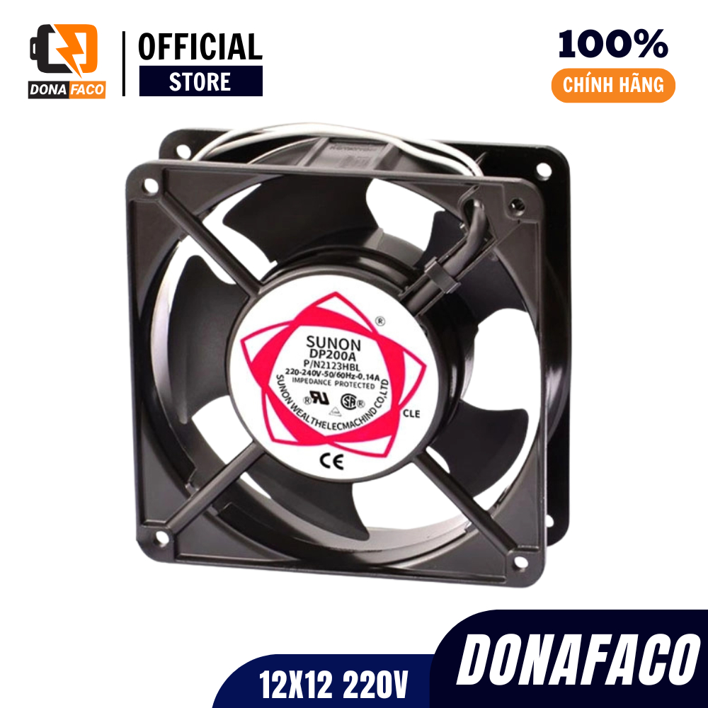 Quạt tản nhiệt tủ điện 120x120mm Sunon DP200A 220V | Shopee Việt Nam