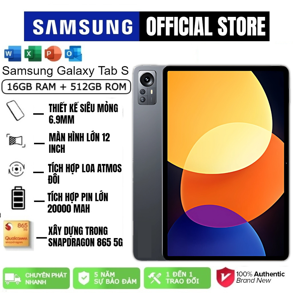 2024 BÁN HÀNG HÀNG ĐẦU Samsung Galaxy Tab S Max 11.4Inch Android 12.0 ...
