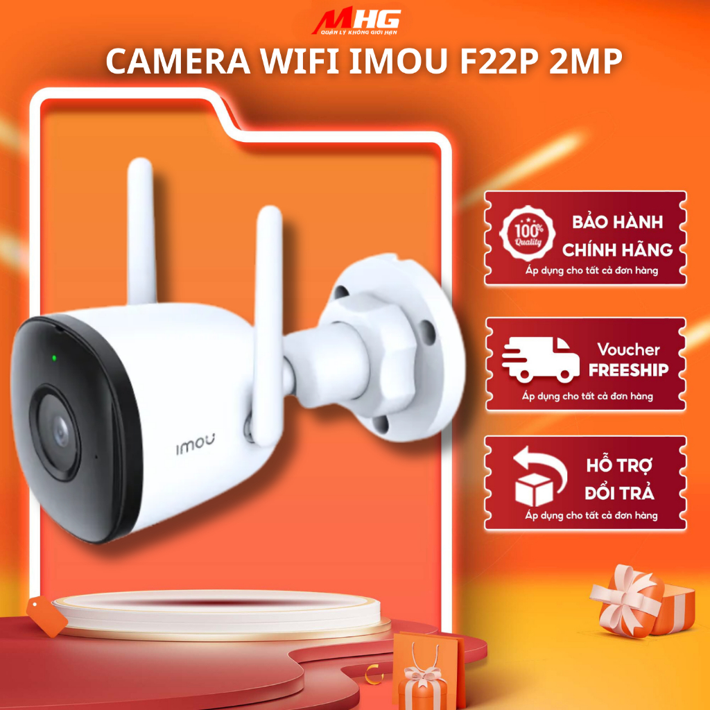 Camera Wifi Imou F22P Ngoài Trời 2MP Micro Thu Âm Hồng Ngoại 10m Bảo ...
