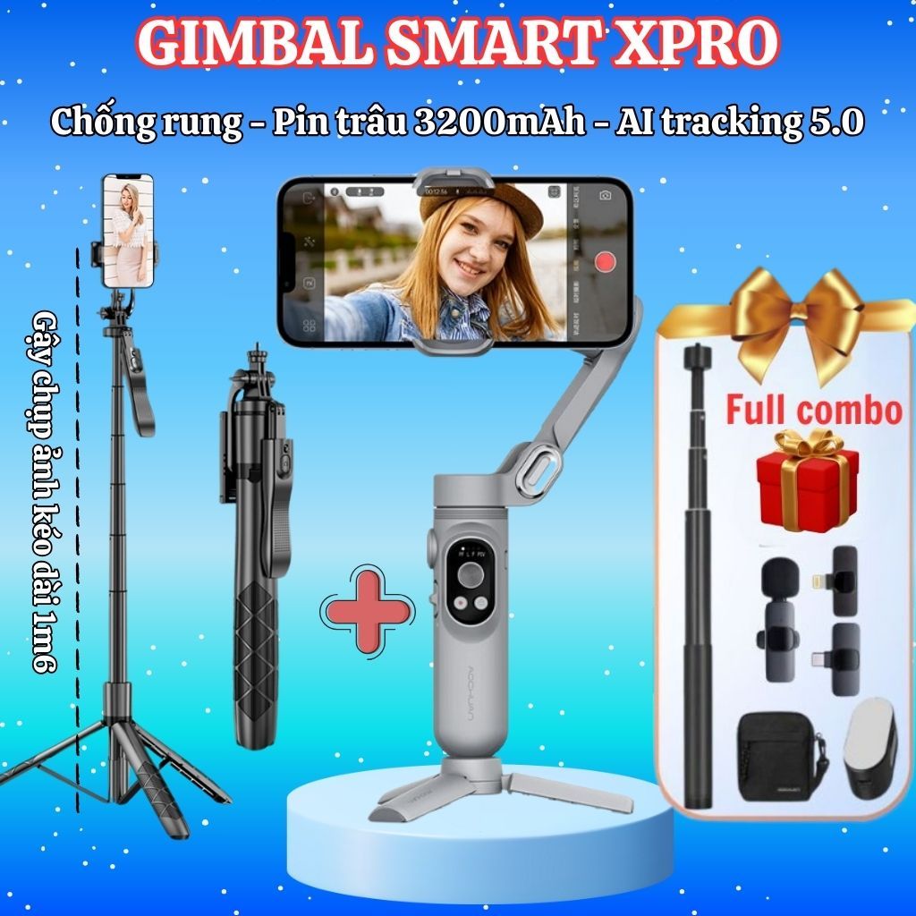 Gimbal AOCHUAN Smart X Pro, Tay cầm chống rung điện thoại chính hãng ...