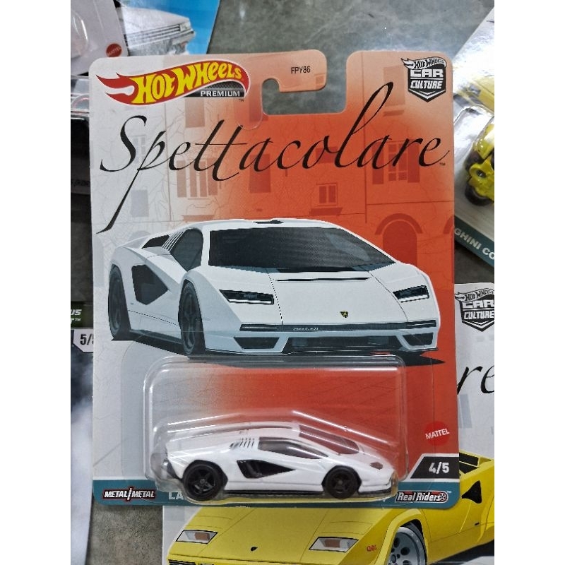 HOT WHEELS PREMIUM LAMBORGHINI COUNTACH LPI 800-4 WHITE COLOR | Shopee ...
