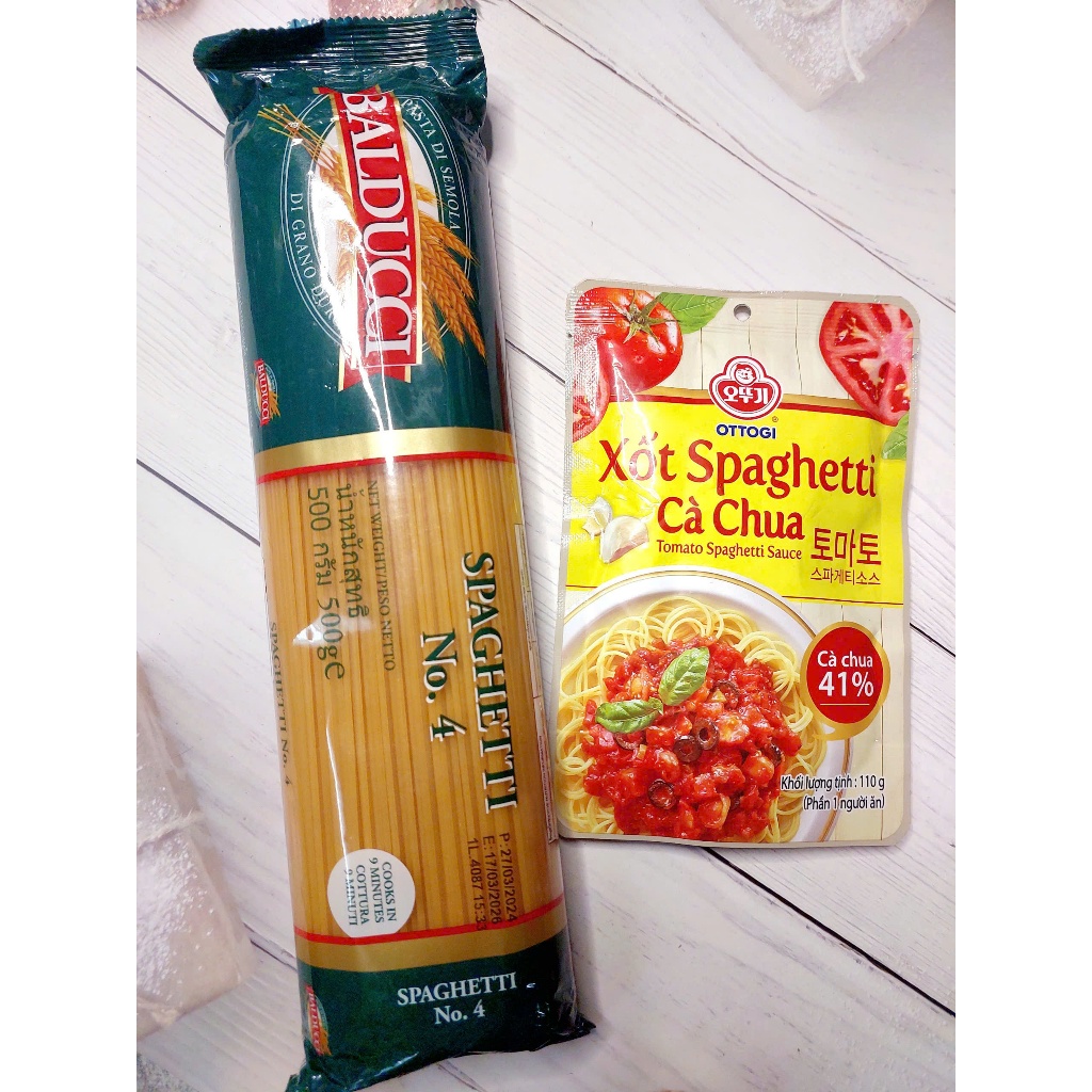 COMBO 500G MÌ SPAGHETTI + 1 GÓI TƯƠNG CÀ NẤU MÌ Ý SPAGHETTY 110G | Shopee Việt Nam