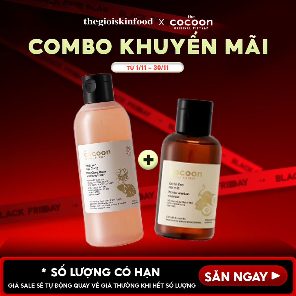 Nước Cân Bằng Sen Hậu Giang Làm Dịu Da Nhạy Cảm Cocoon Hau Giang Lotus ...