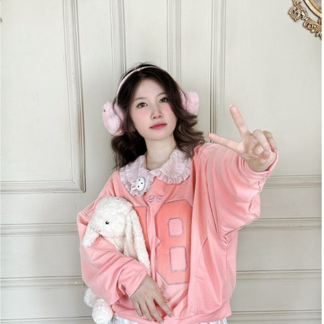 Áo sweater ( Không xù chất nỉ da cá) Tặng Kèm Áo babydoll, Tặng kèm 1 ...