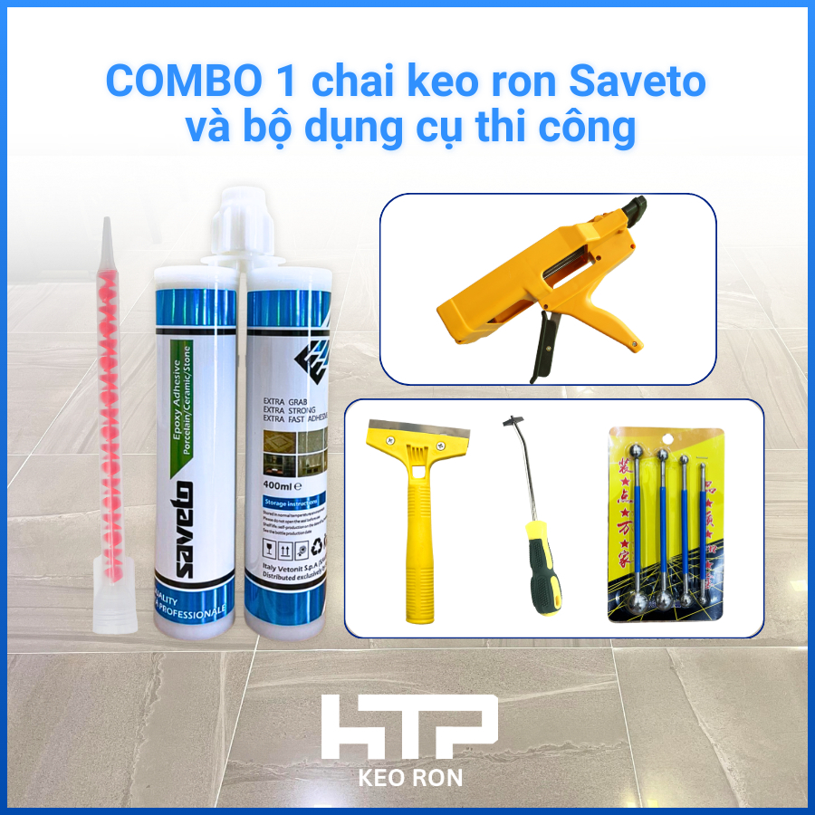 Combo 1 chai keo saveto và bộ dụng cụ thi công keo chít mạch | Shopee ...
