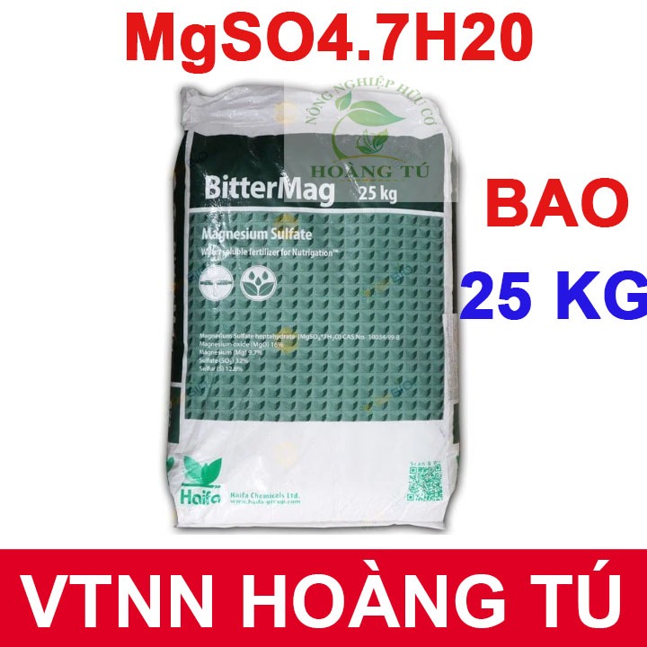 MAGNESIUM SULFATE – HAIFA BITTER MAG – CUNG CẤP NGUỒN MAGIÊ - BAO 25 KG ...