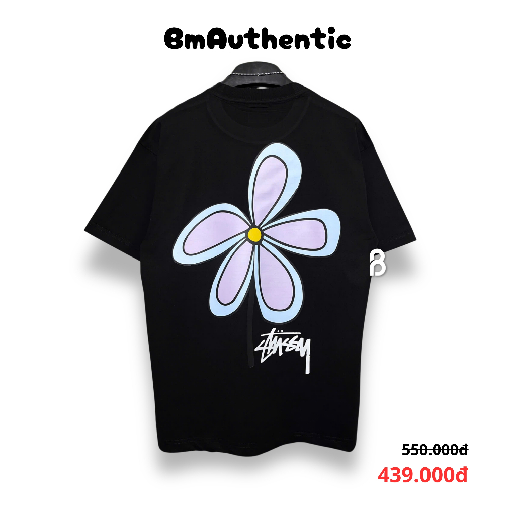[HIGH QUALITY] Áo Thun Stussy Flower Daisy Edition Cotton Cao Cấp Form ...