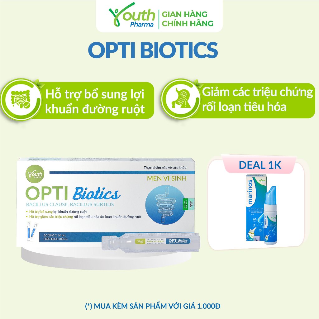 Men Vi Sinh Opti Biotics Youth Pharma Hỗ Trợ Giảm Các Triệu Chứng Rối ...