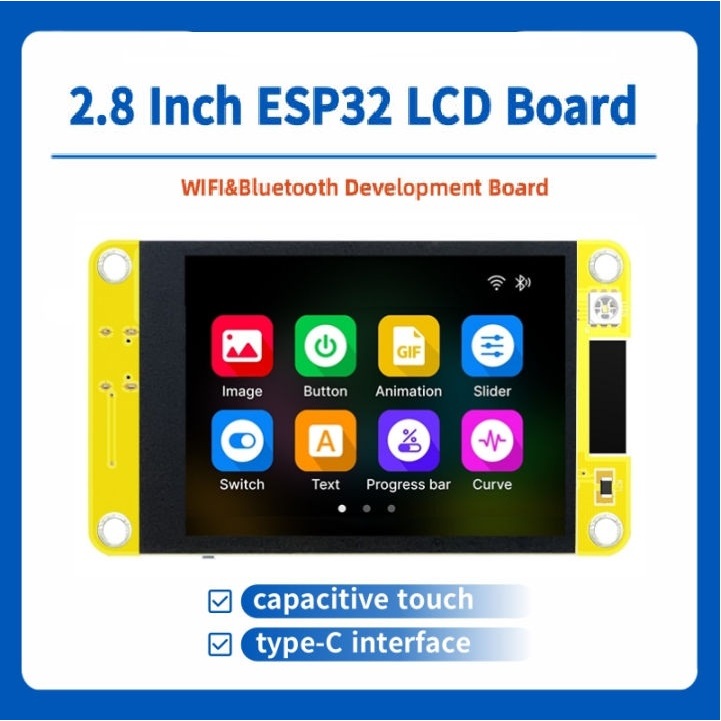 Màn hình Esp32 Guition cảm ứng điện dung 2,8 inch Arduino Lvgl Wifi Bluetooth độ phân giải 240 * ...
