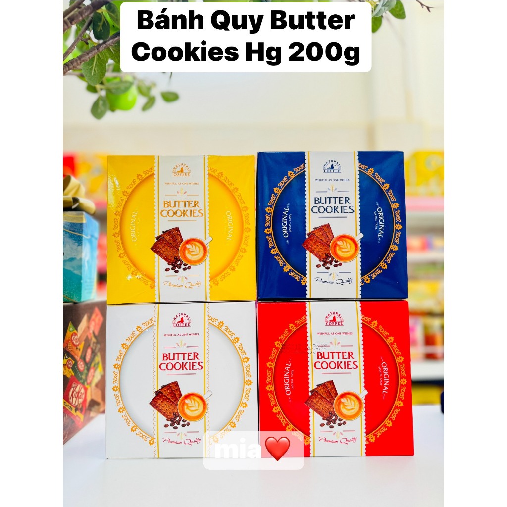 (Mẫu mới,tết 2025)Bánh quy nướng Butter Cooies Hg 200g full 4 màu ...