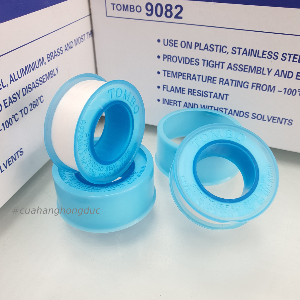 Cao su non, băng keo lụa, băng tan PTFE TOMBO 9082 Malaysia (giá 1 cuộn) | Shopee Việt Nam