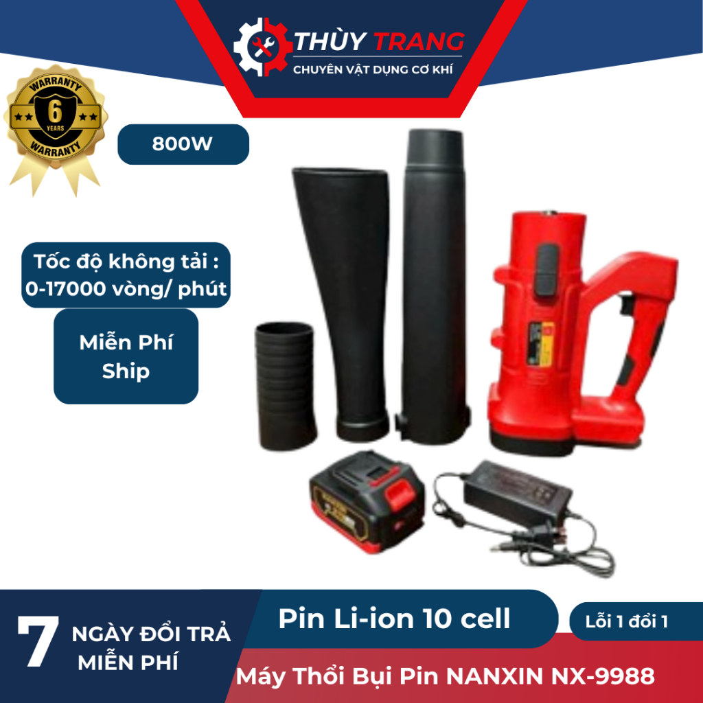Máy Thổi Bụi Pin NANXIN NX-9988 sử dụng nhiều trong các xưởng gỗ, vệ sinh máy móc điện tử ...
