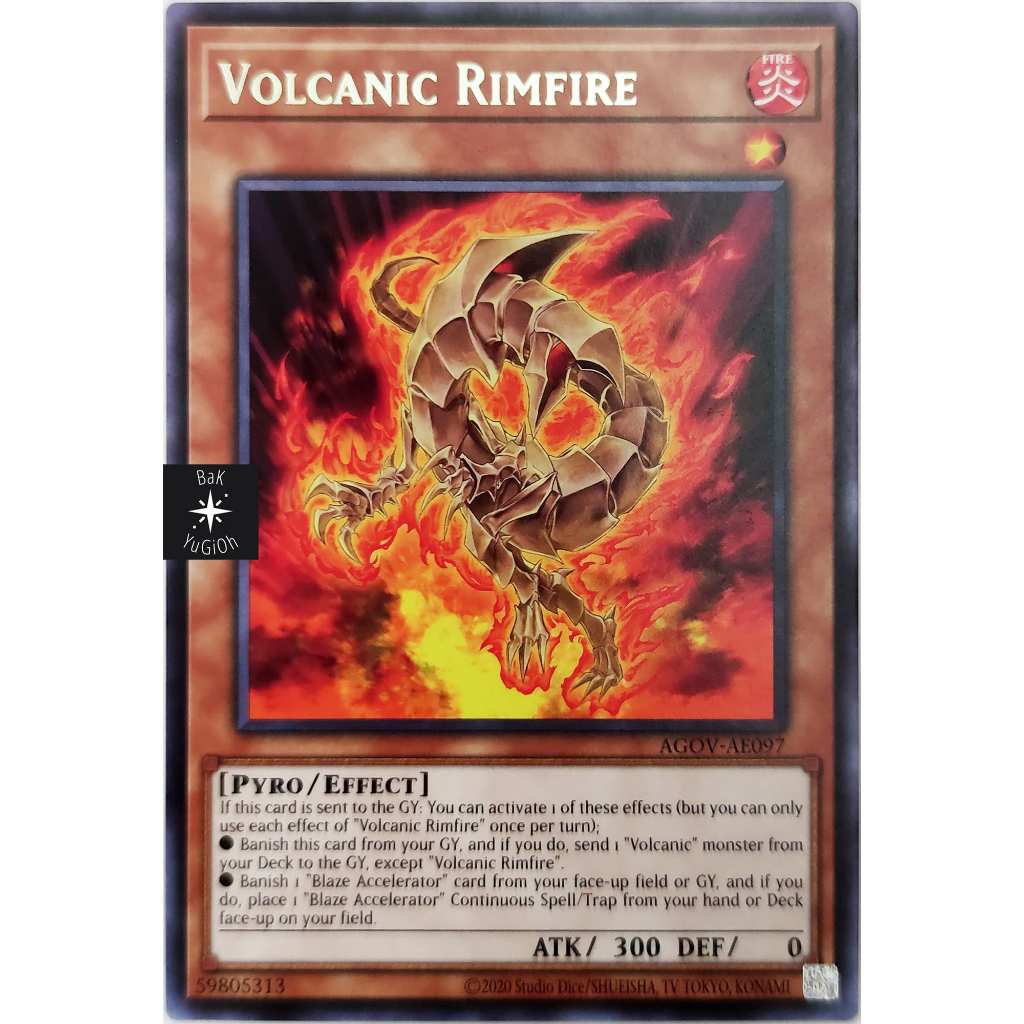 [BaK Yu-Gi-Oh!] [Thẻ Bài Chính Hãng] Volcanic Rimfire |AE| Rare ...