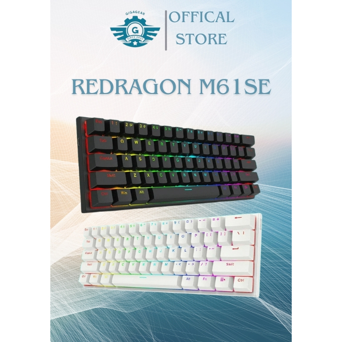 Bàn Phím Cơ Gaming Redragon M61 SE Rapid Trigger, Độ Phản Hồi 8K, Tối Ưu Cho Game Thủ Chuyên ...