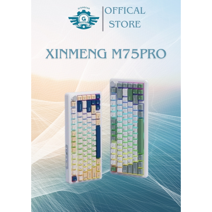 Bàn Phím Cơ Không Dây XinMeng M75 Pro – 3 Mode, RGB, Hotswap, Layout 75%, Núm Xoay, Layout 75 ...