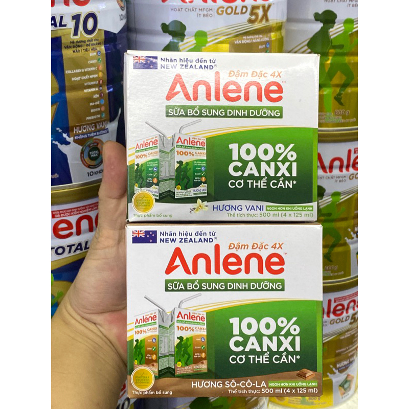 Lốc Sữa bột pha sẵn Anlene Concentrate Multi vani hộp 125ml | Shopee ...