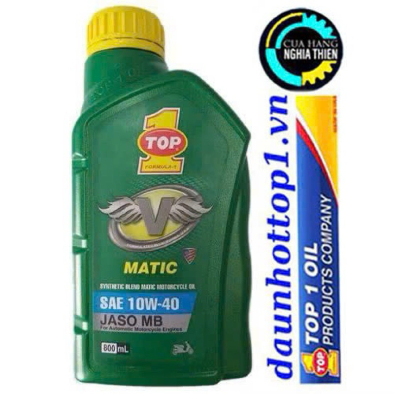 Nhớt TOP1 Matic 10W40 800 ml XE GA | Shopee Việt Nam