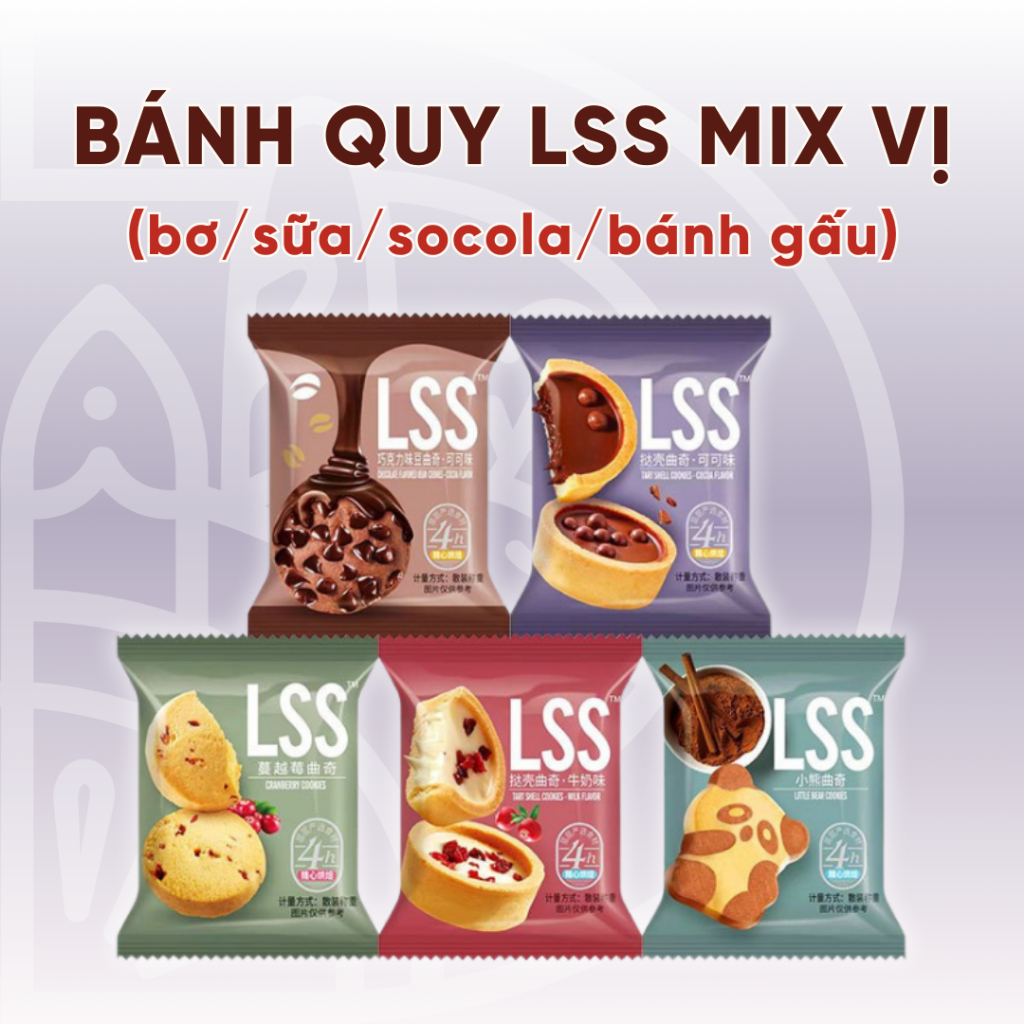 Bánh Quy Bơ Sữa LSS Mix vị [250g - 1kg] - Bánh Quy LSS Socola, Sữa ...
