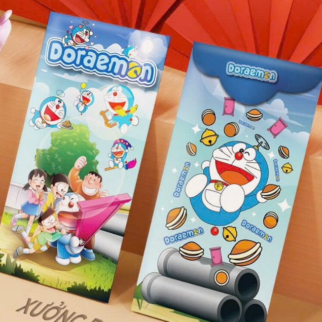 Combo 10 Bao lì xì cho Fan DORAEMON/LABUBU TẾT 2025 | Shopee Việt Nam