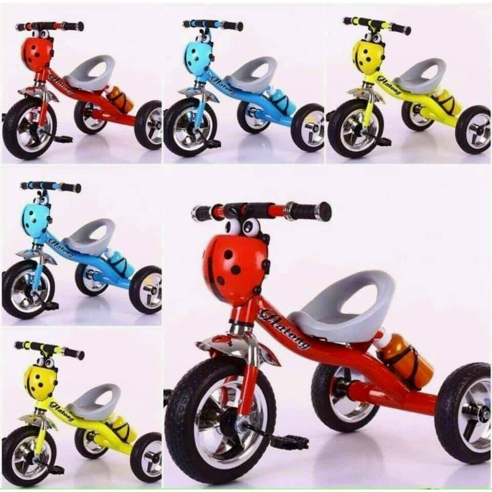 Xe đạp trẻ em 3 bánh con bọ dừa bình nước cho bé tue 2 đén 4 tuổi tải ...