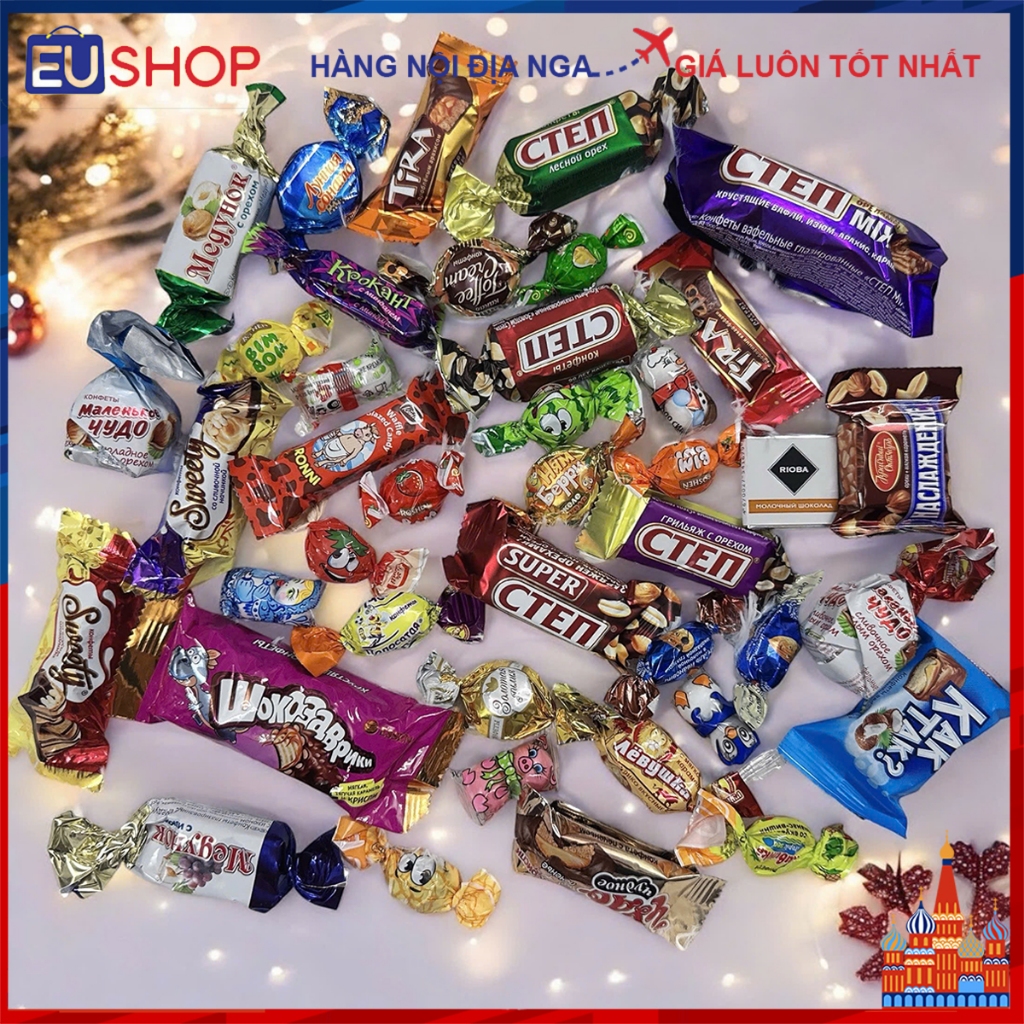 Socola Mix vị - Step - Konti - Essen - Rioba Túi Zip 500g | Shopee Việt Nam