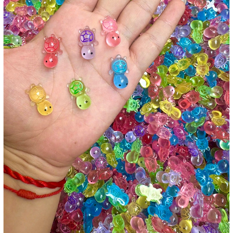 Túi mù rùa size mini về hàng caro size 2cm . Phát sáng siêu đẹp xinh ...