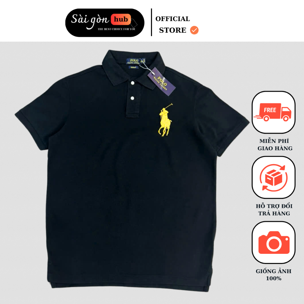 Áo polo Ralph Lauren chính hãng vải cá mập cao cấp ,hình thêu công nghệ ...