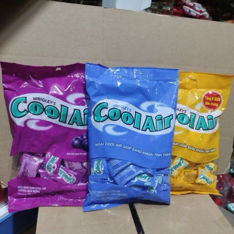 1 Bịch 145g x 50 chiếc kẹo cao su Cool-air đủ Hương vị | Shopee Việt Nam
