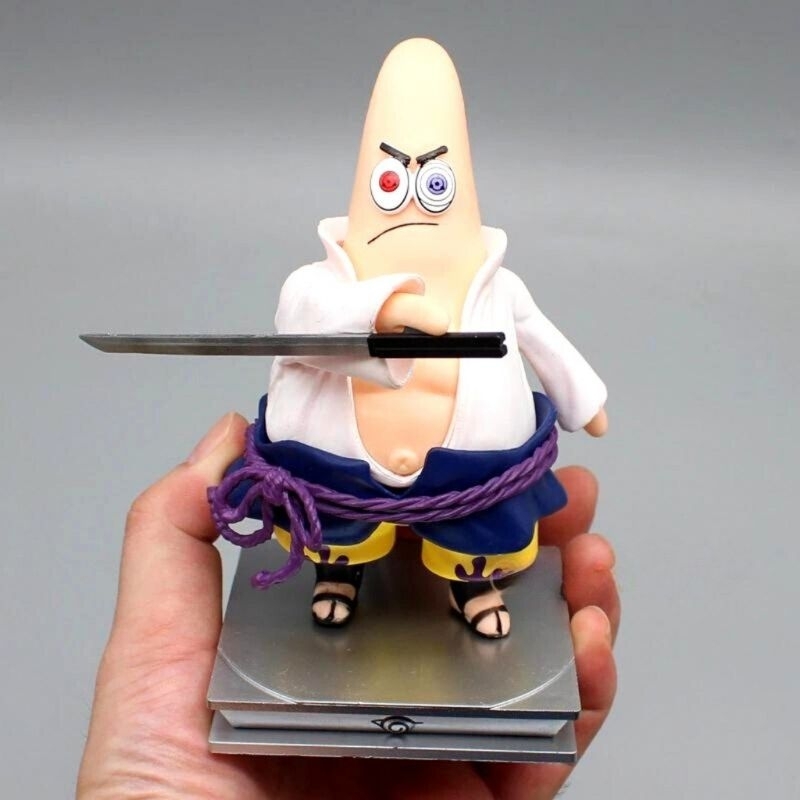 Mô hình naruto bọt biển patrick star cosplay sasuke Full Box | Shopee ...