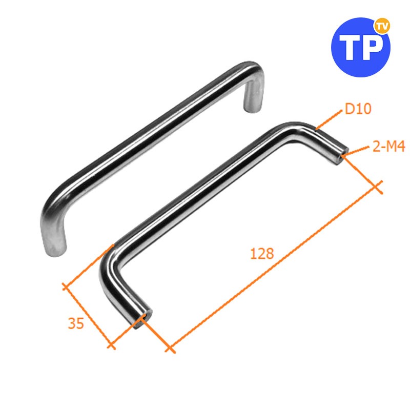 Tay nắm cửa inox chữ U 10x128 / Tay nắm inox U 10x128 / Tay kéo cửa inox chữ U 10x128 | Shopee ...
