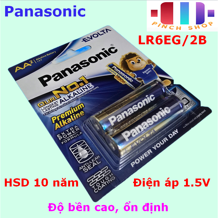Pin tiểu AA Panasonic Evolta - LR6EG/2B (bọc bìa cứng) cho máy cạo râu, đồ điện tử... | Shopee ...