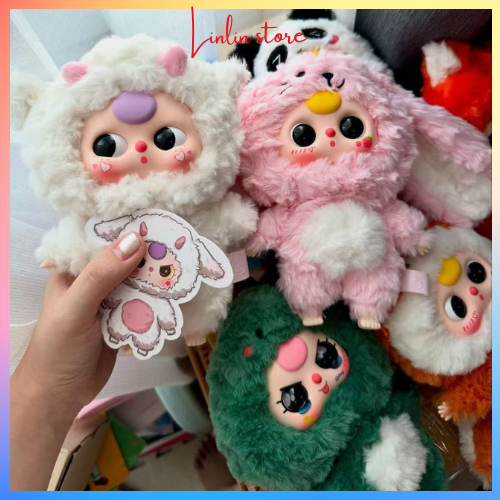 Baby three v3 baby three 12 con giáp macaron thị trấn thỏ blind box dễ ...