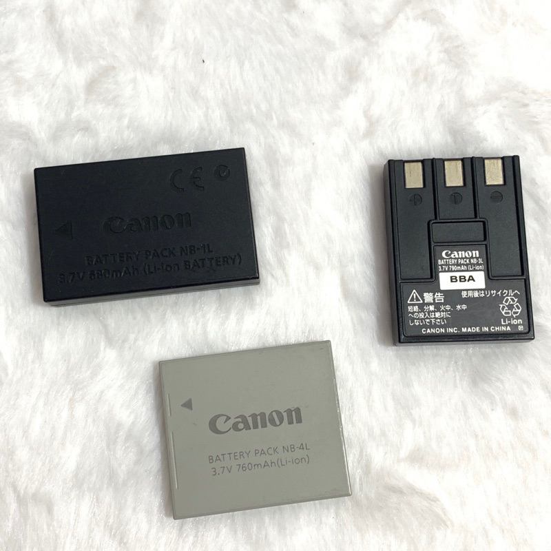 Pin Canon NB-1L / NB-3L / NB-4L | Pin Zin Chính Hãng Theo Máy Dùng Cho Máy Ảnh Canon | Shopee ...