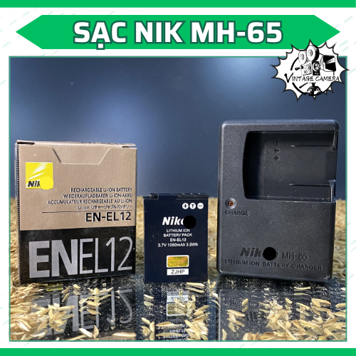 Sạc pin MH-65 cho pin máy ảnh Nikon EN-EL12 tương thích với máy ảnh ...