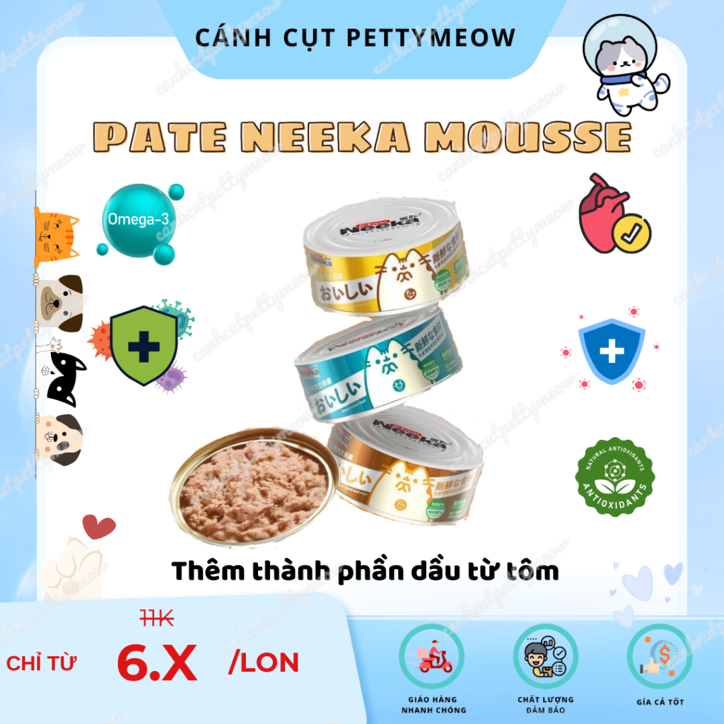 [COMBO 12-24 LON] PATE LON NEEKA DẠNG MOUSSE - NEEKA MOUSSE DINH DƯỠNG ...