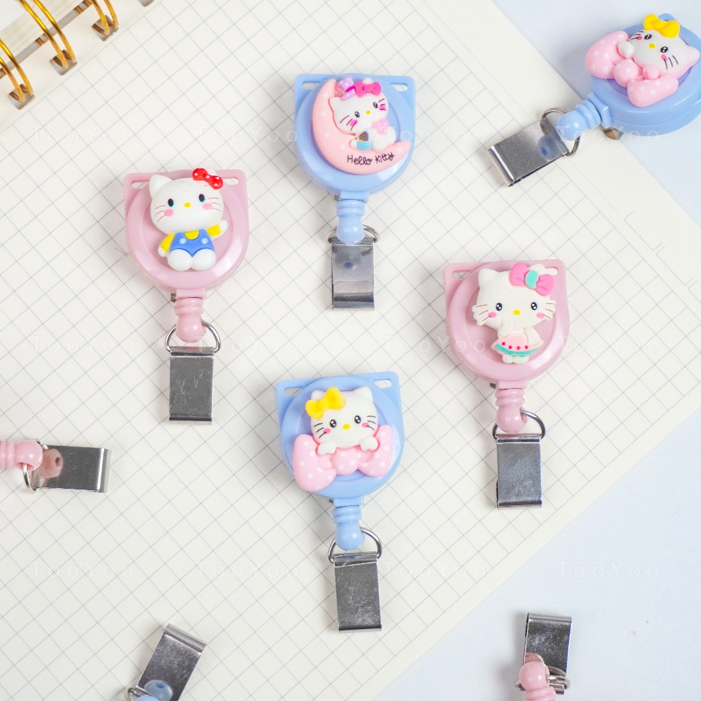 Yoyo gắn thẻ đeo bảng tên mẫu Hello Kitty dễ thương cho nhân viên y tế ...