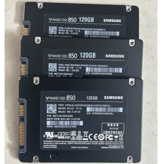SSD SAMSUNG 2.5in 120gb 850.sức khoẻ tốt tặng dây sata 3.0 mới | Shopee ...