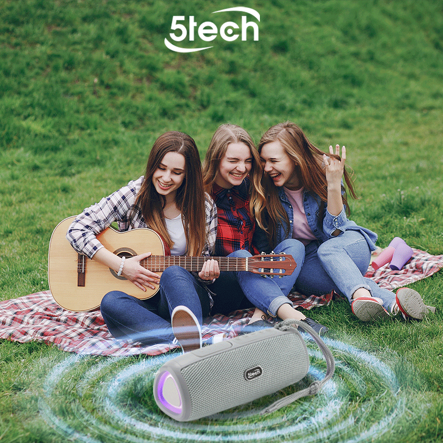 Loa bluetooth 5TECH BS3 chính hãng, loa nghe nhạc cầm tay LED RGB âm thanh sống động mạnh mẽ ...