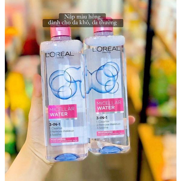 Nước tẩy trang và làm sạch sâu 3-in-1 L'Oreal Paris Micellar Water 400ml | Shopee Việt Nam