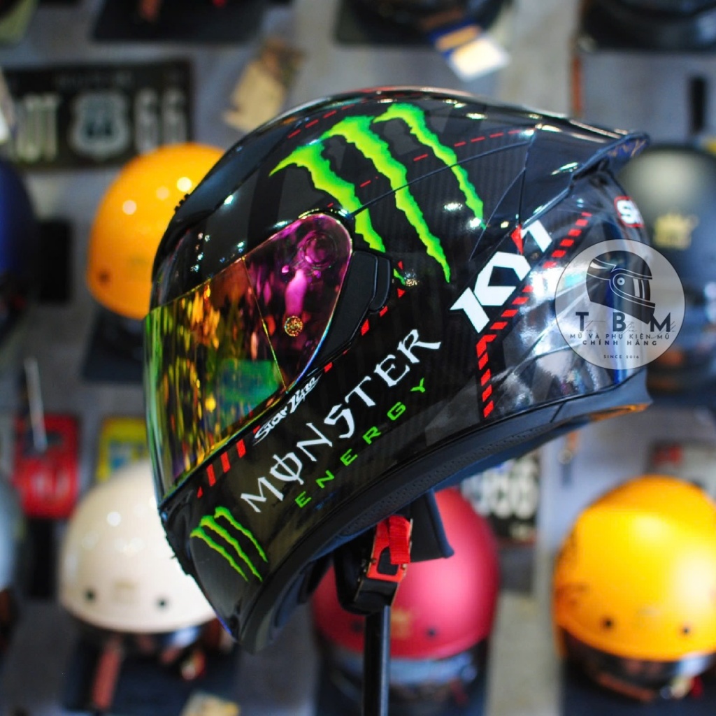 Mũ bảo hiểm Fullface Royal M138 + tem KYT Monster X RED | Shopee Việt Nam