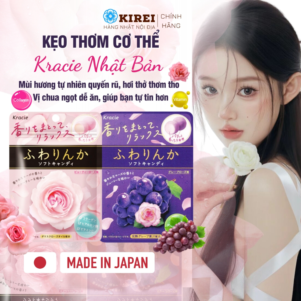 Kẹo Thơm Cơ Thể Hương Hoa Kracie Nhật Bản- gói 10 viên- Hàng Nhật Nội Địa | Shopee Việt Nam